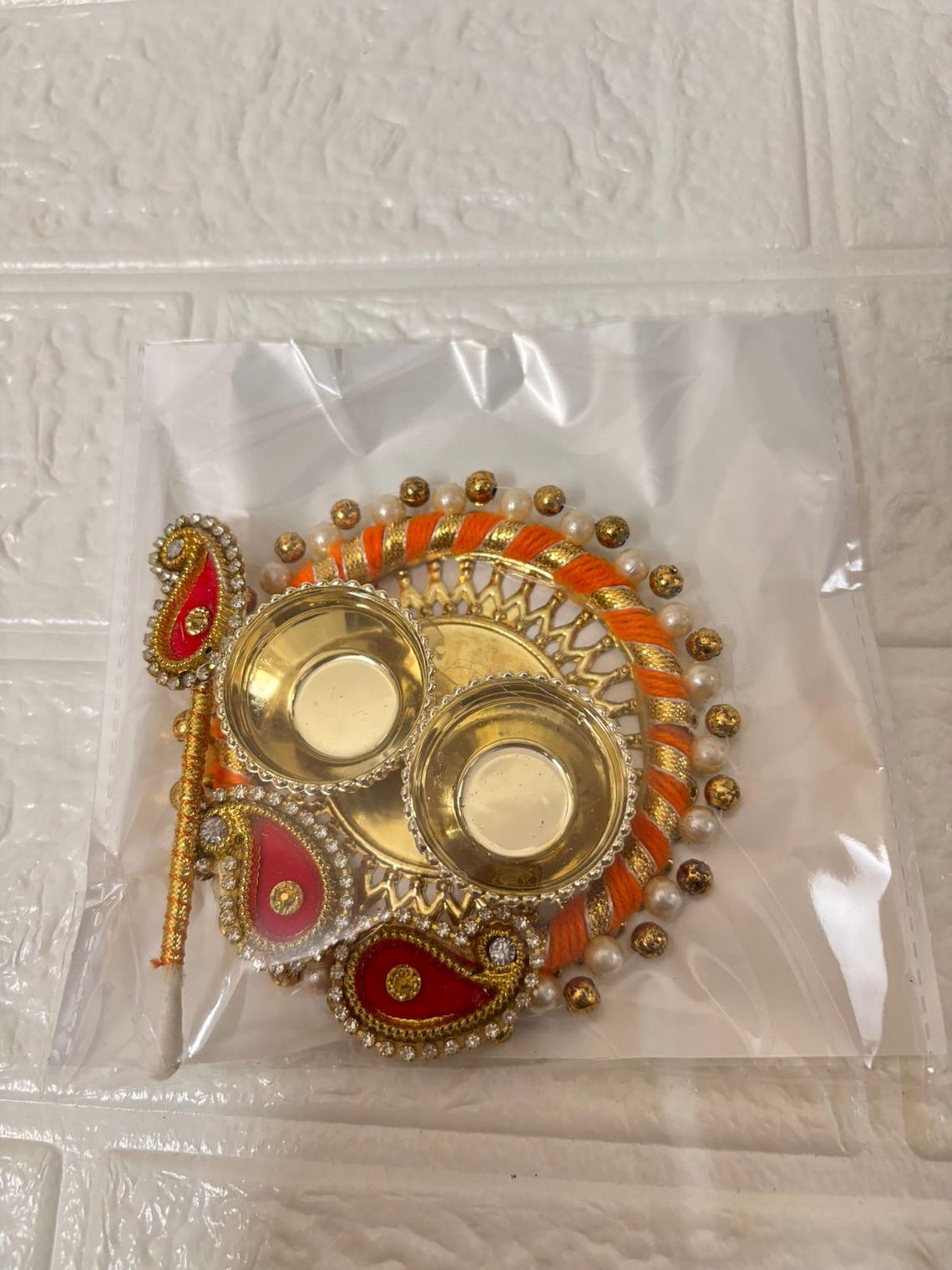Haldi Kumkum Platter With Tilak Stick , Return Gift for Wedding, Haldi ...
