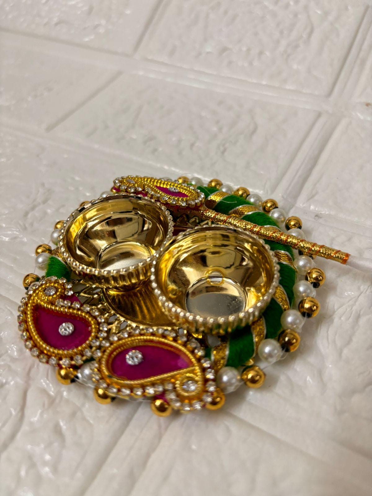 Haldi Kumkum Platter With Tilak Stick , Return Gift for Wedding, Haldi ...