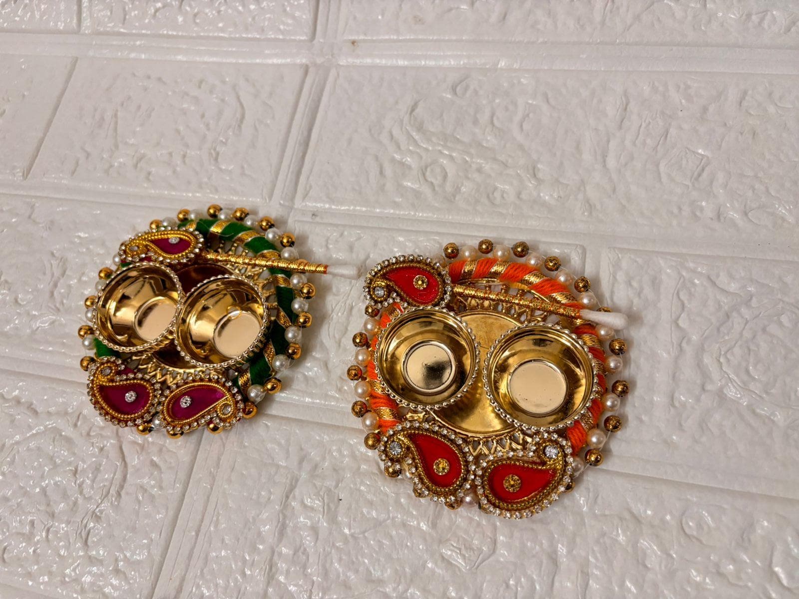 Haldi Kumkum Platter With Tilak Stick , Return Gift for Wedding, Haldi ...