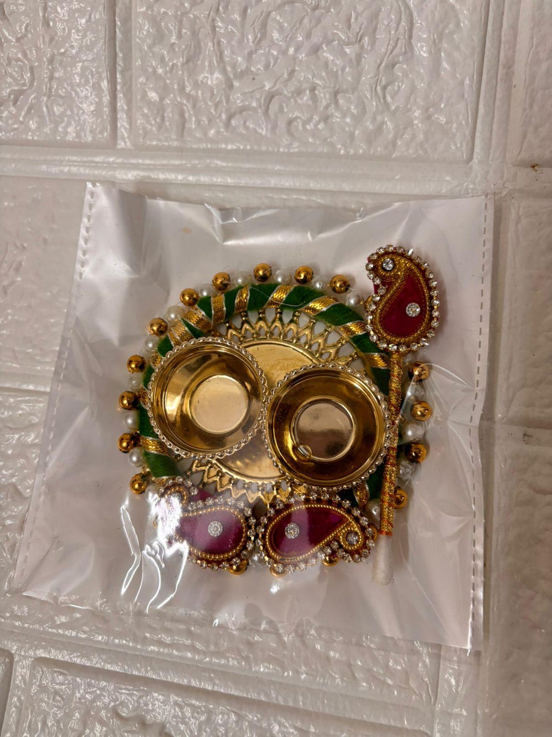 Haldi Kumkum Platter With Tilak Stick , Return Gift for Wedding, Haldi ...