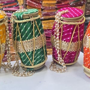 20x Decorative Dholak Design Dry Fruits Box for Wedding Shagun Gift ...