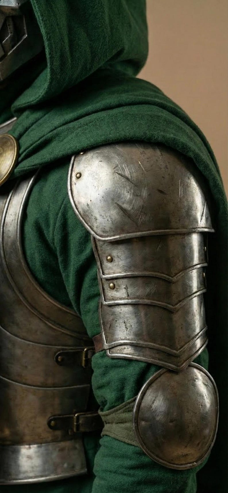 Dr Doom Armor Costume Full Set | Metal Supervillain Cosplay Outfit With ...