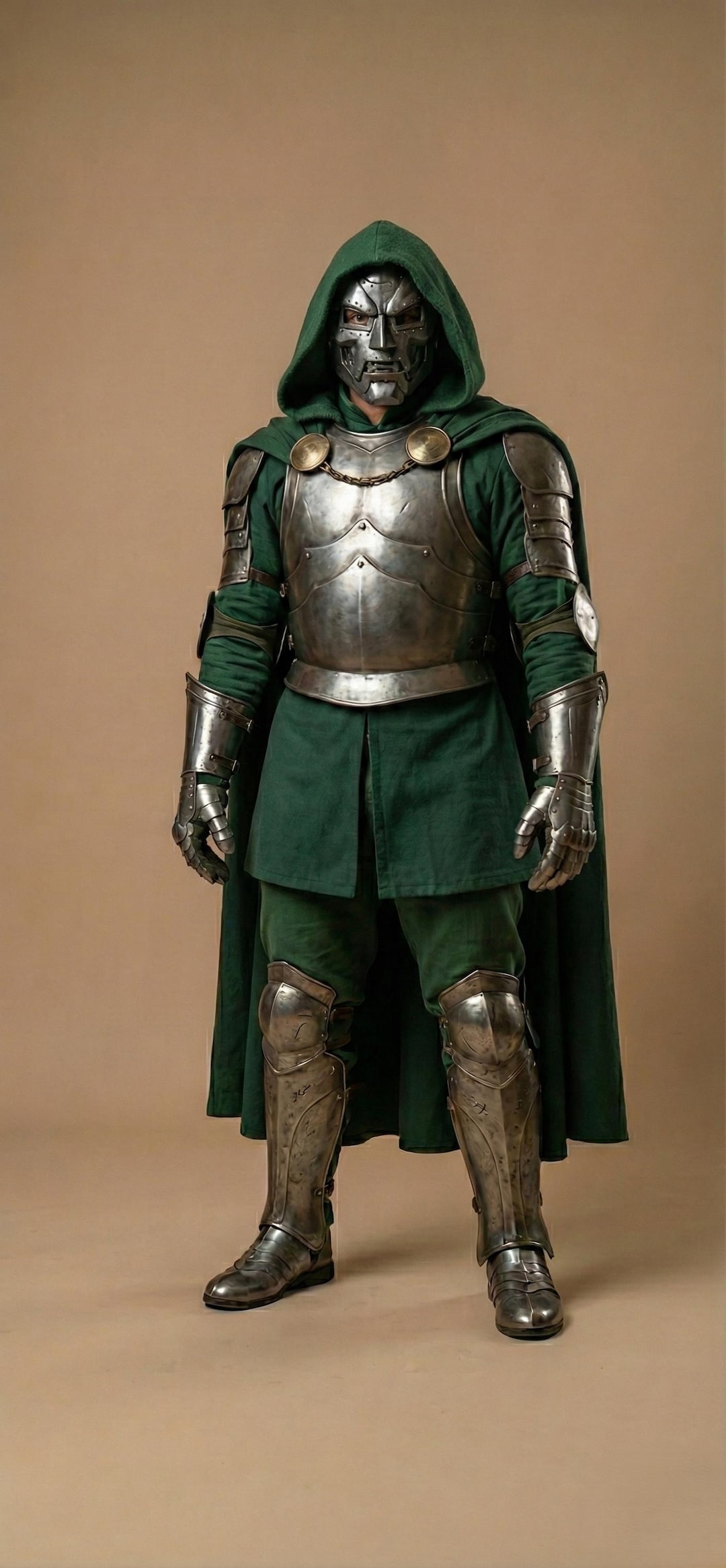 Dr Doom Armor Costume Full Set | Metal Supervillain Cosplay Outfit With ...