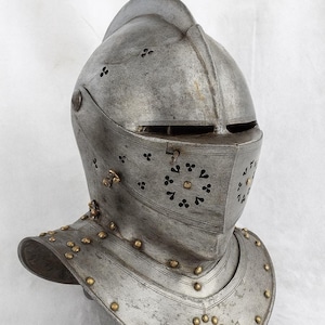 Medieval Knight Close Helmet – 16th Century Style Steel Armor With ...