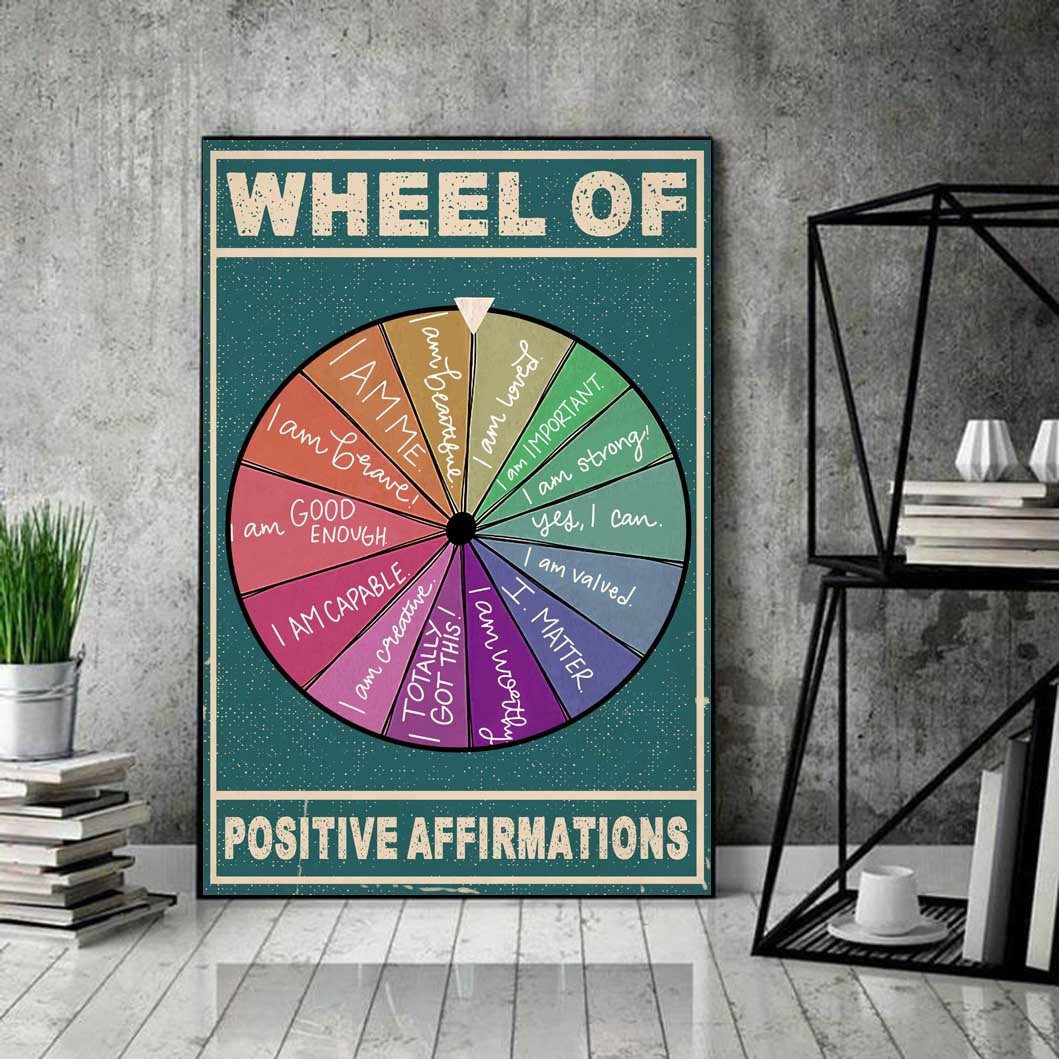 Wheel of Positive Affirmations Poster Therapy Office Decor - Etsy UK