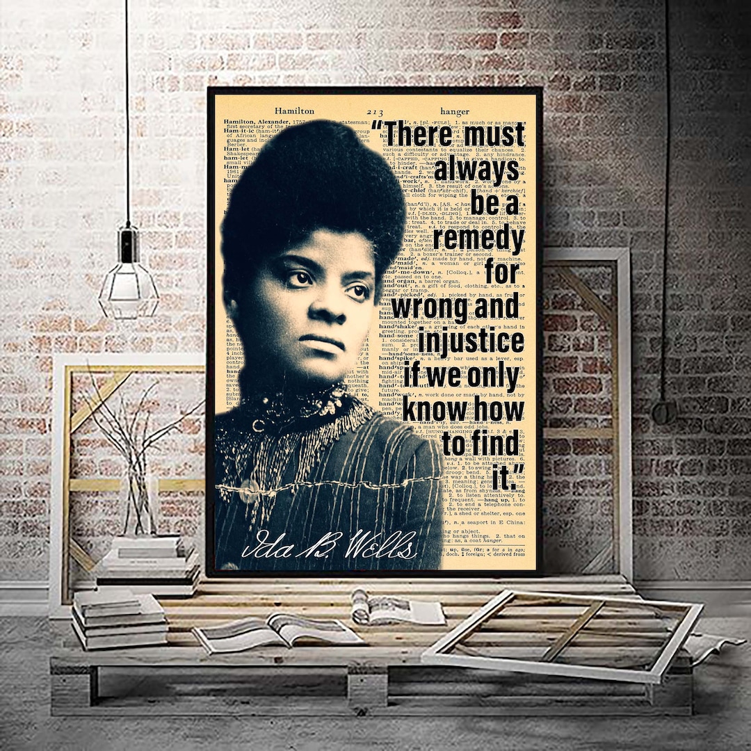 Ida B Wells Quotes Poster Ida B Wells Print Ida B Wells - Etsy