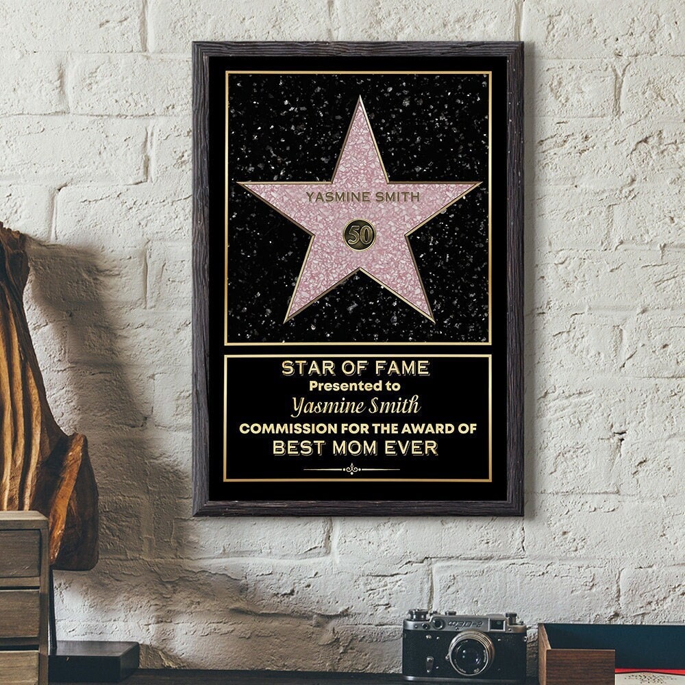 Custom Hollywood Star Graphic