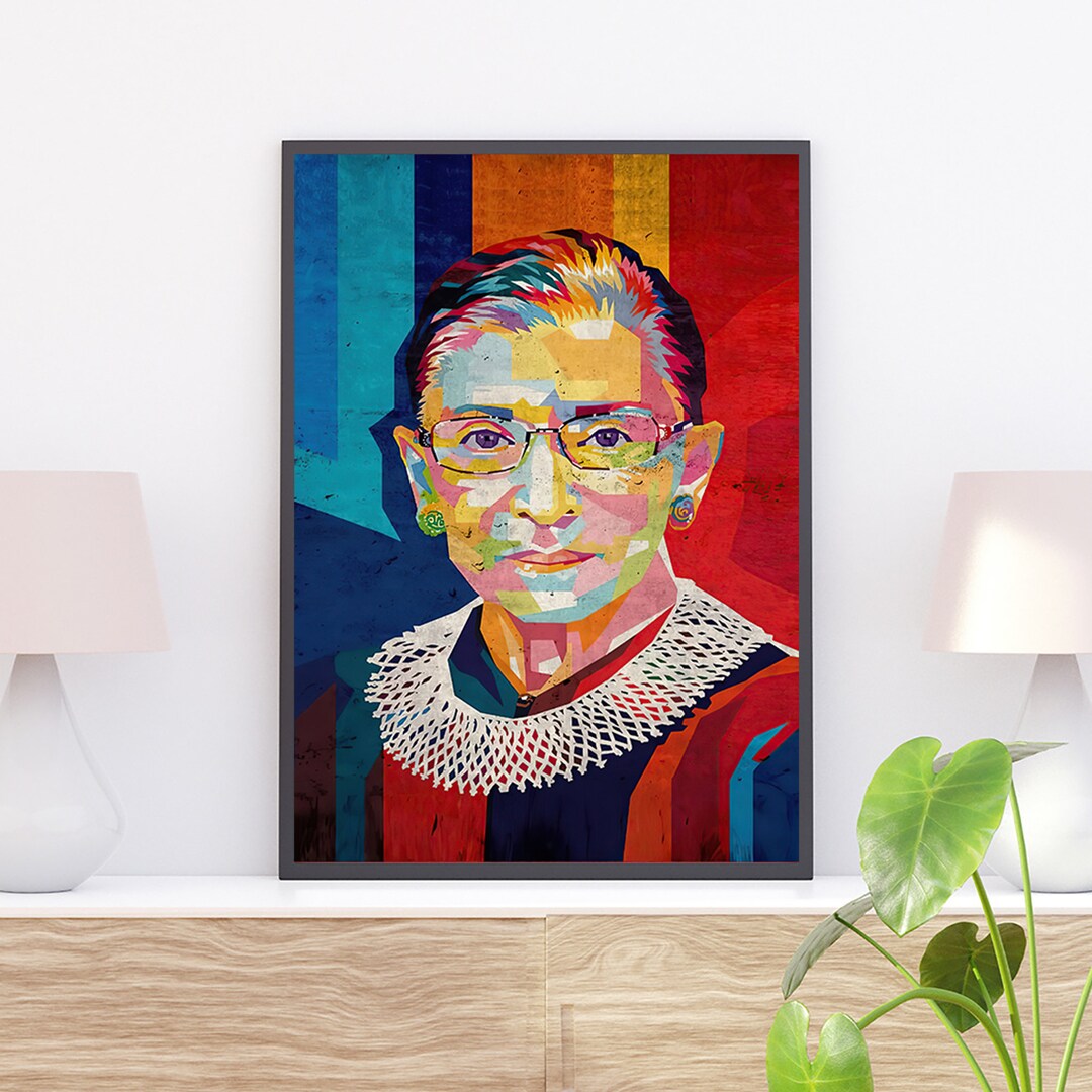 Ruth Bader Ginsburg Portrait Poster Ruth Bader Ginsburg - Etsy