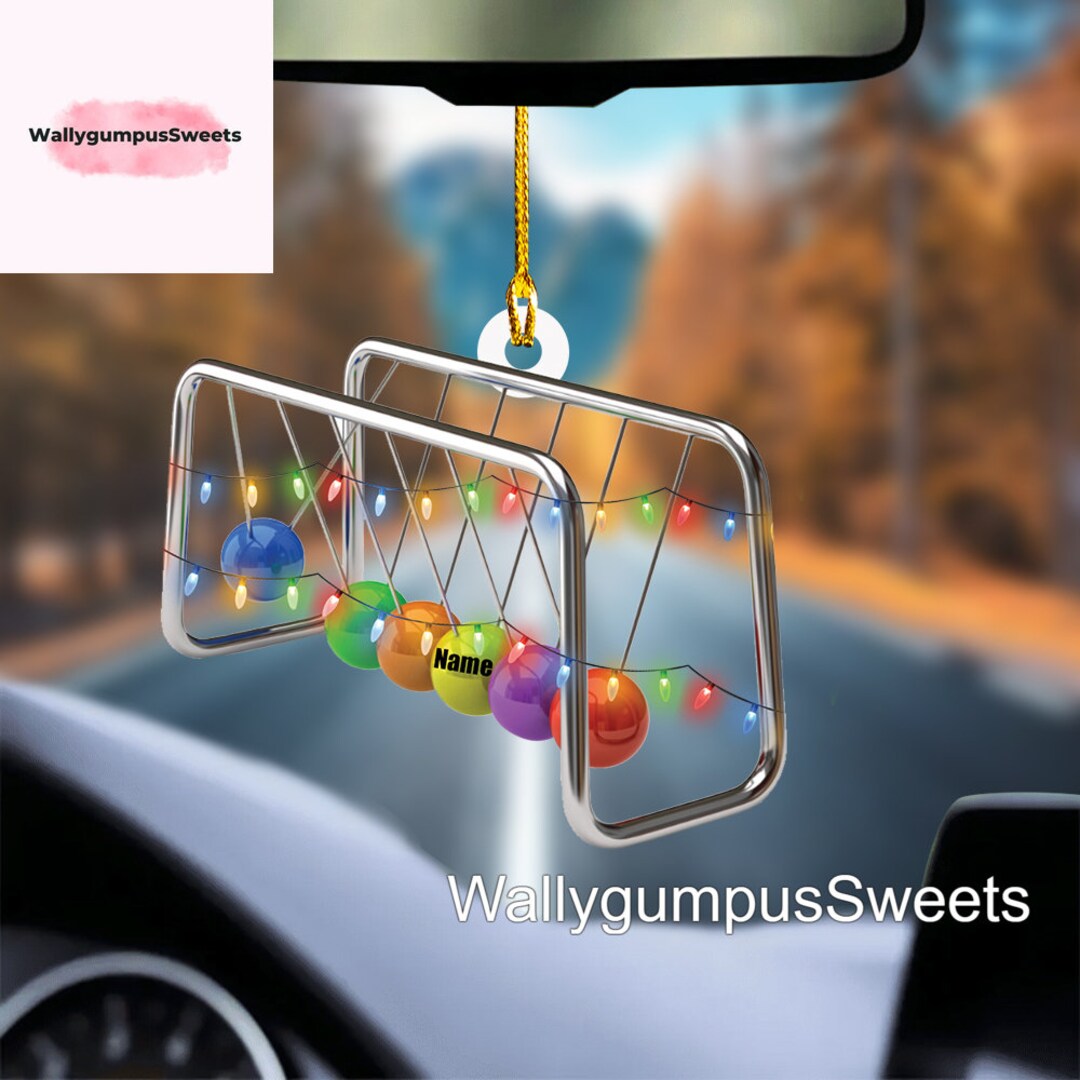 Colorful Newton's Cradle Christmas Light Ornamentcolorful - Etsy