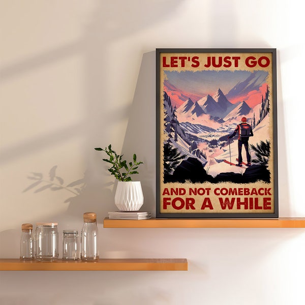 Hiker Poster - Etsy