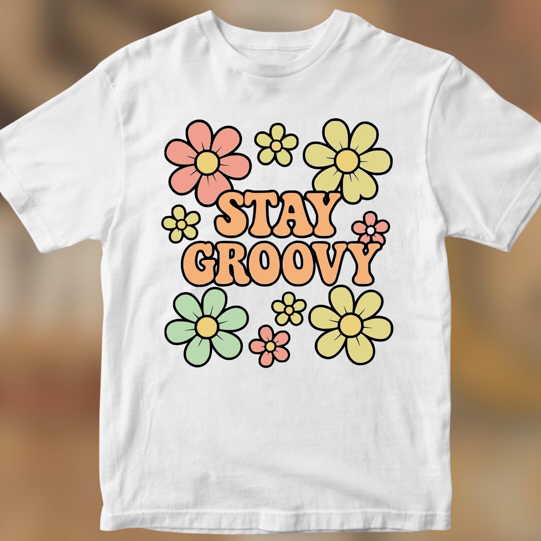 Stay Groovy Retro Smiley Face SVG PNG – Vintage 70s Boho Digital Design ...