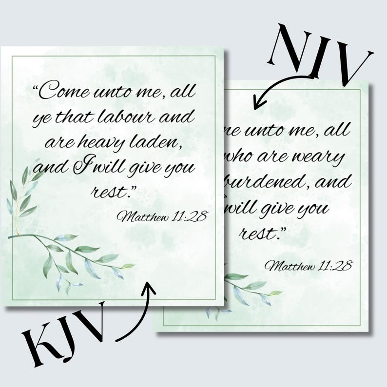 Printable Bible Scripture Cards | Affirmation Cards for Anxiety ...