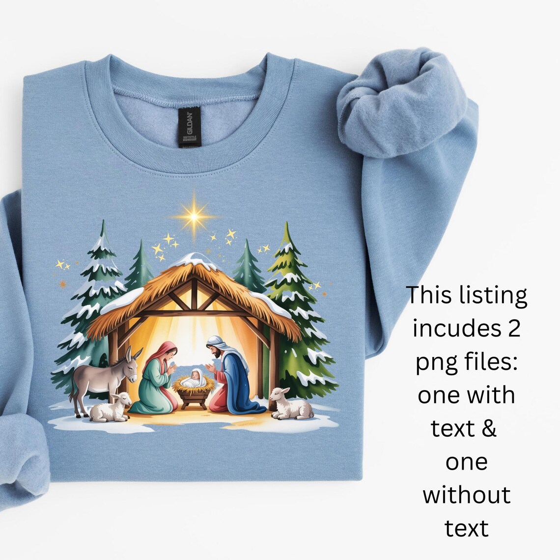 Nativity Scene PNG | Christian Christmas Clipart | Jesus Nativity PNG ...