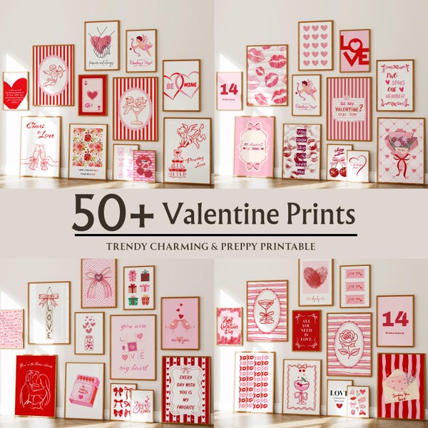Valentines Day Posters - Etsy