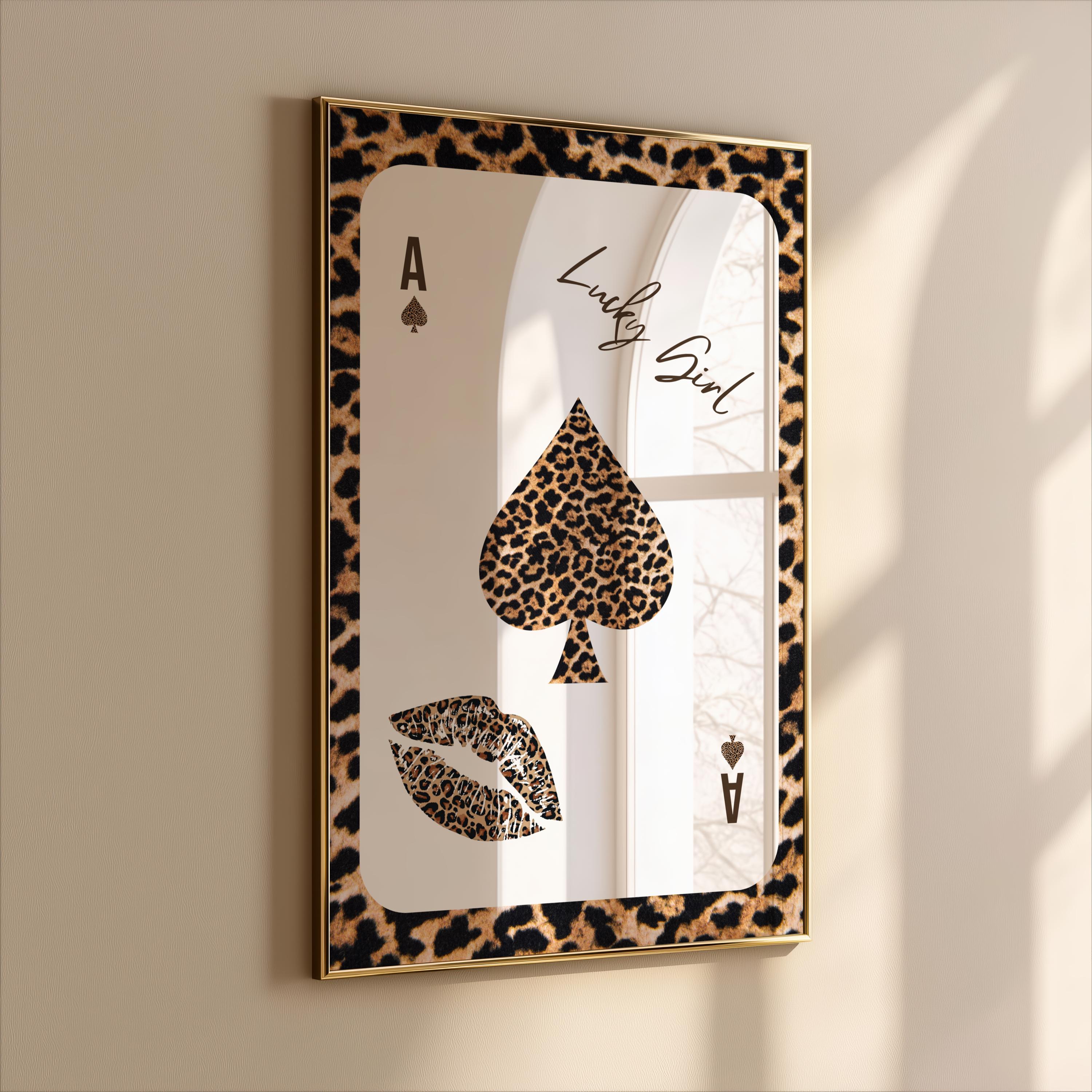 Trendy Leopard & 8 Ball Gallery Wall Art Print Set (digital Download ...
