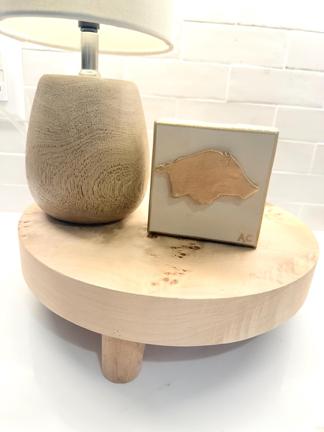 Gold Arkansas Razorback Canvas Art: Handcrafted Southern Home Decor - Etsy