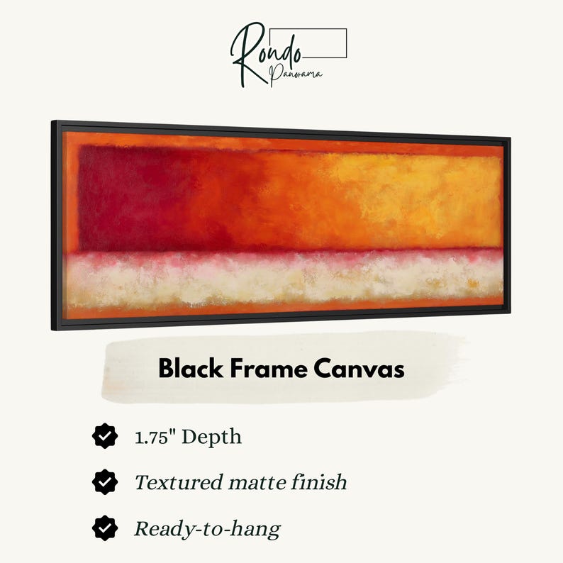 Panoramic Mark Rothko Canvas, Rothko Exhibition Art, Horizontal Wall ...