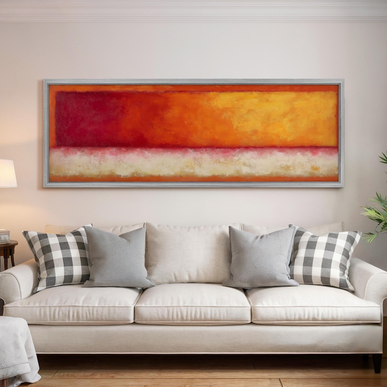 Panoramic Mark Rothko Canvas, Rothko Exhibition Art, Horizontal Wall ...