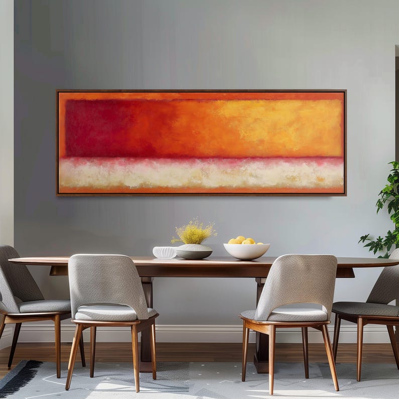 Panoramic Mark Rothko Canvas, Rothko Exhibition Art, Horizontal Wall ...
