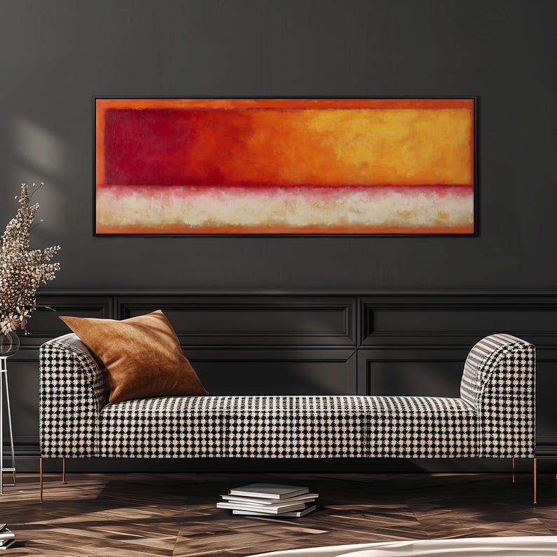 Panoramic Mark Rothko Canvas, Rothko Exhibition Art, Horizontal Wall ...