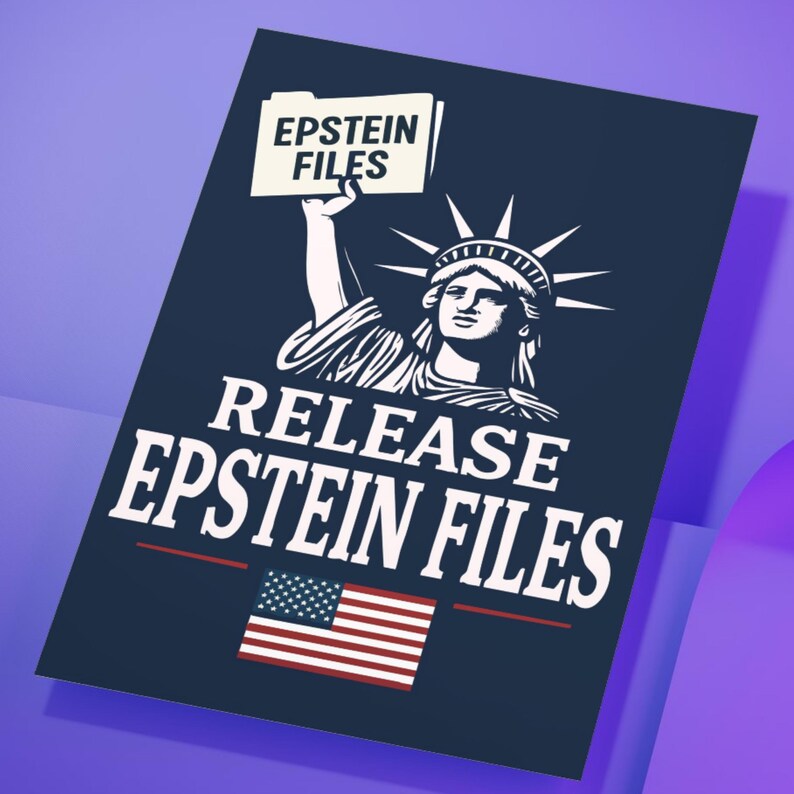Release the Epstein Files Protest Sign: Anti-corruption Activist Poster ...
