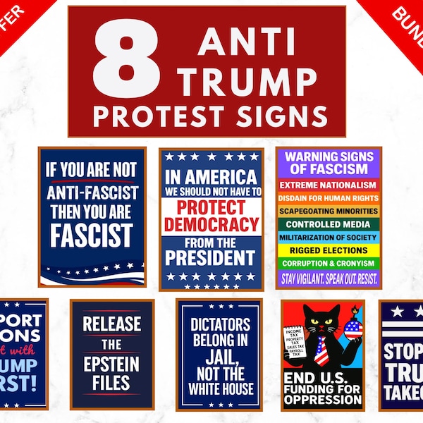 Anti Fascism Protest Signs - Etsy