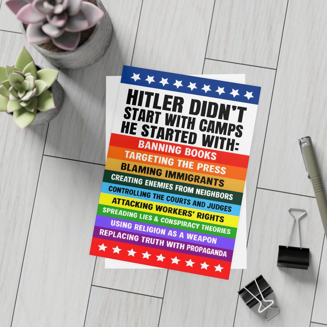 Anti-fascism Protest Postcard Bundle | History Warning Political ...