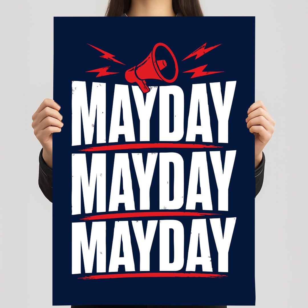 May Day Protest Poster 2026, Workers Rights Rally Sign, Anti Trump ...