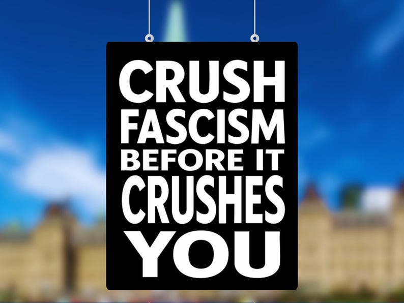 Anti-fascism Protest Sign Bundle: 3 Printable Posters (digital Download ...