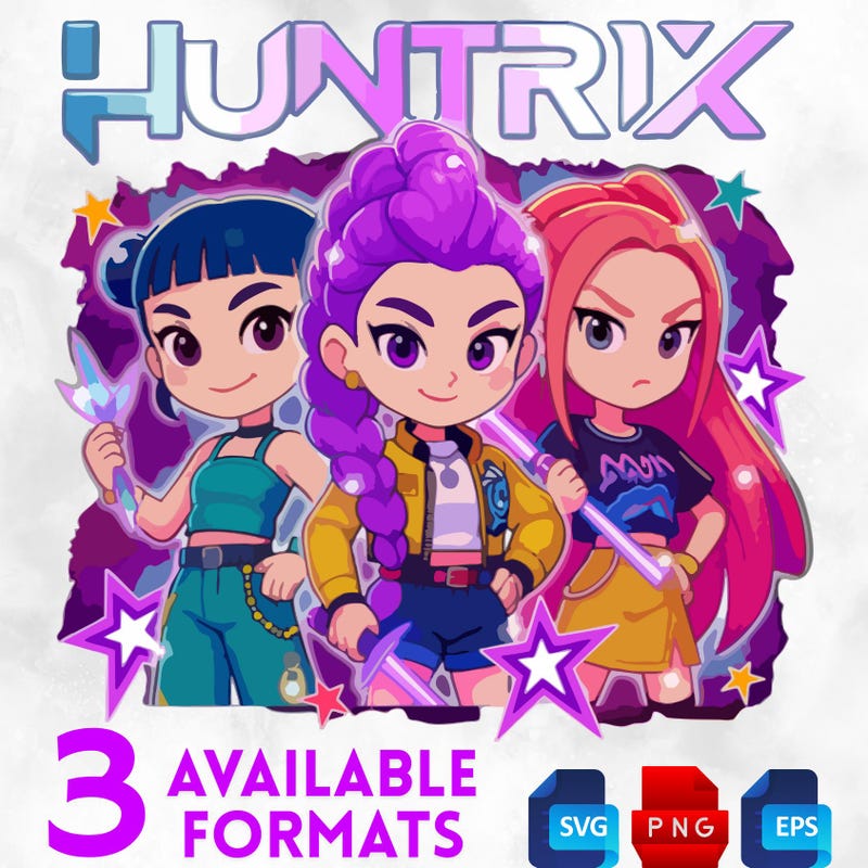 Huntrix Chibi - Etsy