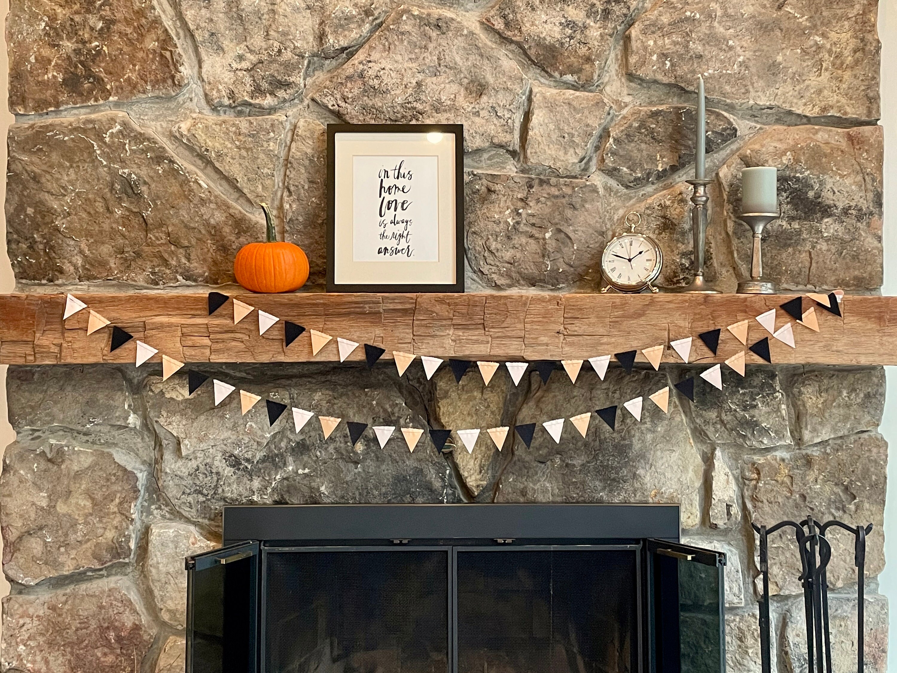 Halloween Triangle Bunting Banner Garland Fabric Decoration - Etsy