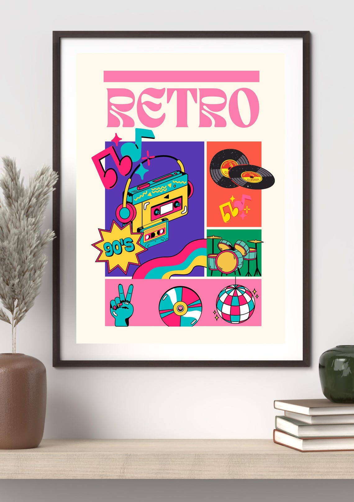 Vintage Retro Poster – Old School Wall Art – Retro Home Decor Printable ...