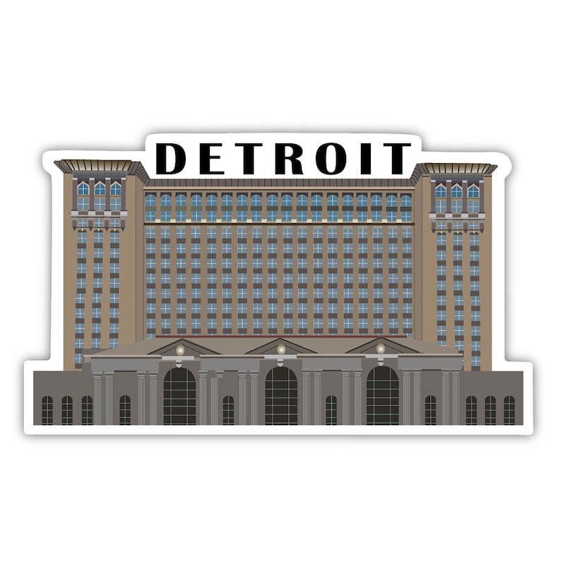 Detroit Stickers - Etsy