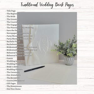 Monogrammed Wedding Memory Book - Etsy