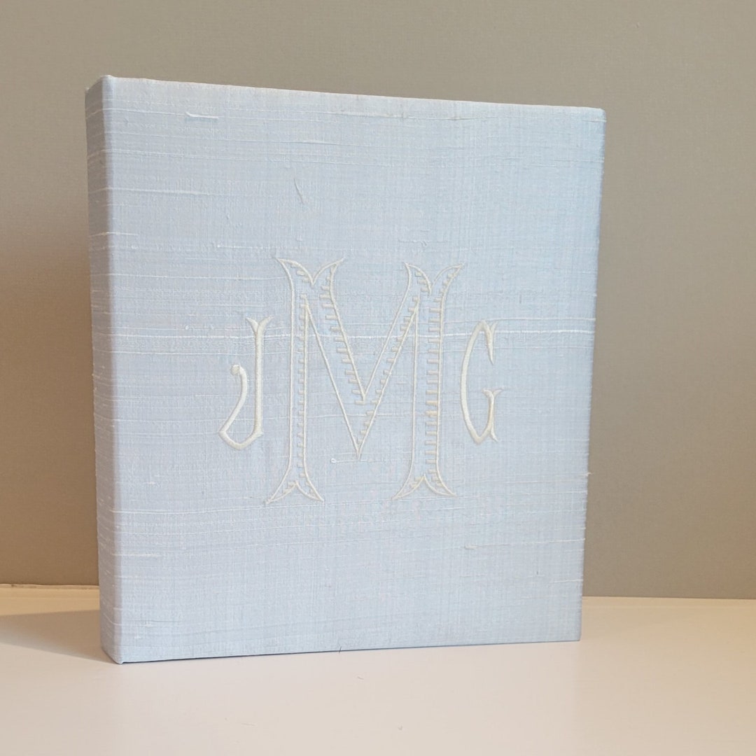 Monogrammed Baby Memory Book, Milestone Scrapbook, My First Years ...