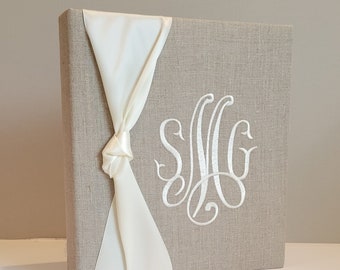 Monogrammed Wedding Book - Etsy