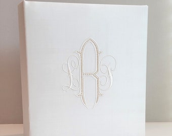 Monogrammed Wedding Book - Etsy