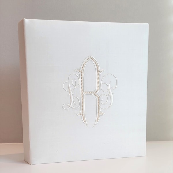 Wedding Monogrammed Guest Book - Etsy