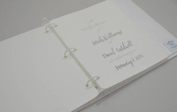 Monogrammed Wedding Memory Guest Book | Etsy