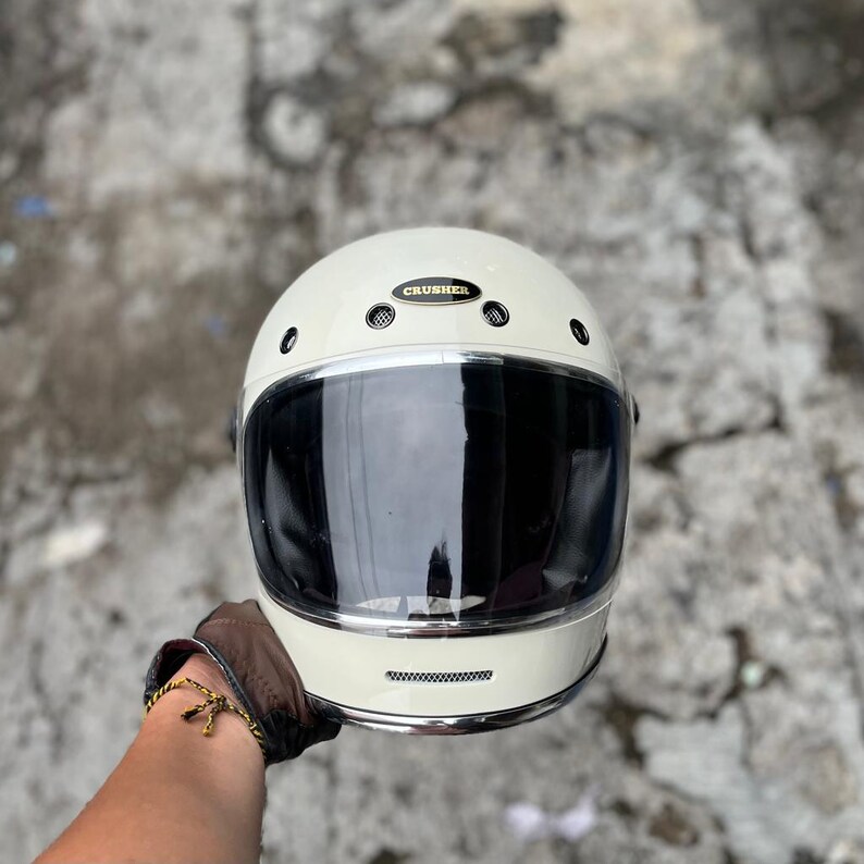 Custom Bullit Motorcycle Helmet – Open Face Retro Vintage Chopper ...