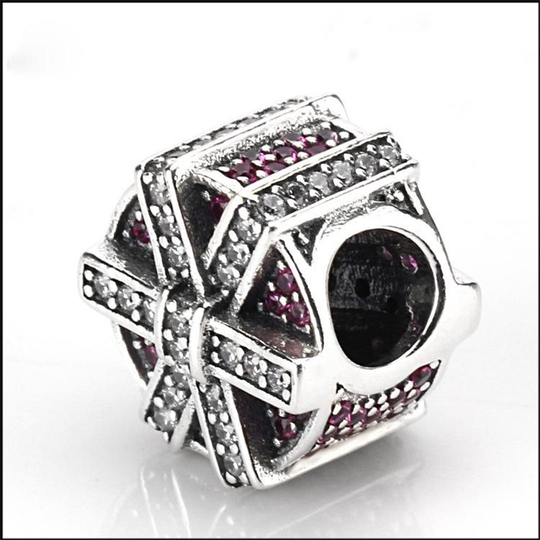 Pandora Red Shimmer Charm - Etsy