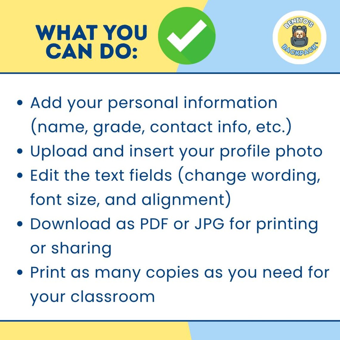Editable Meet the Teacher Template: Rainbow Design, Back to School (PDF ...