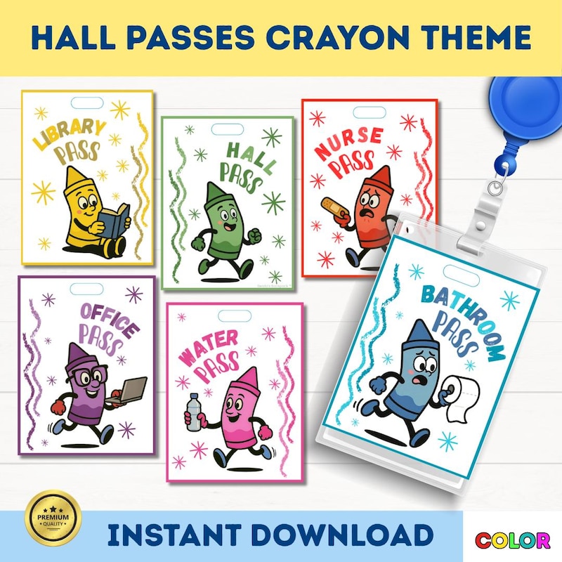 Bathroom Passes - Etsy