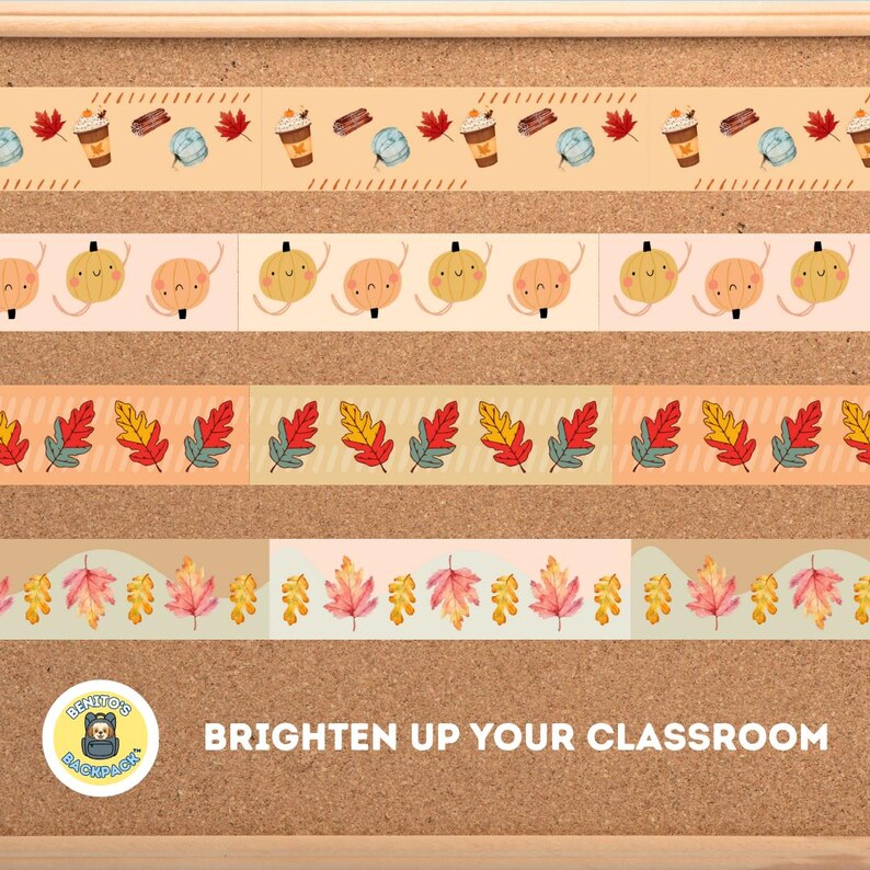 Fall Bulletin Board Borders – 30 Printable Designs for Classroom Decor ...