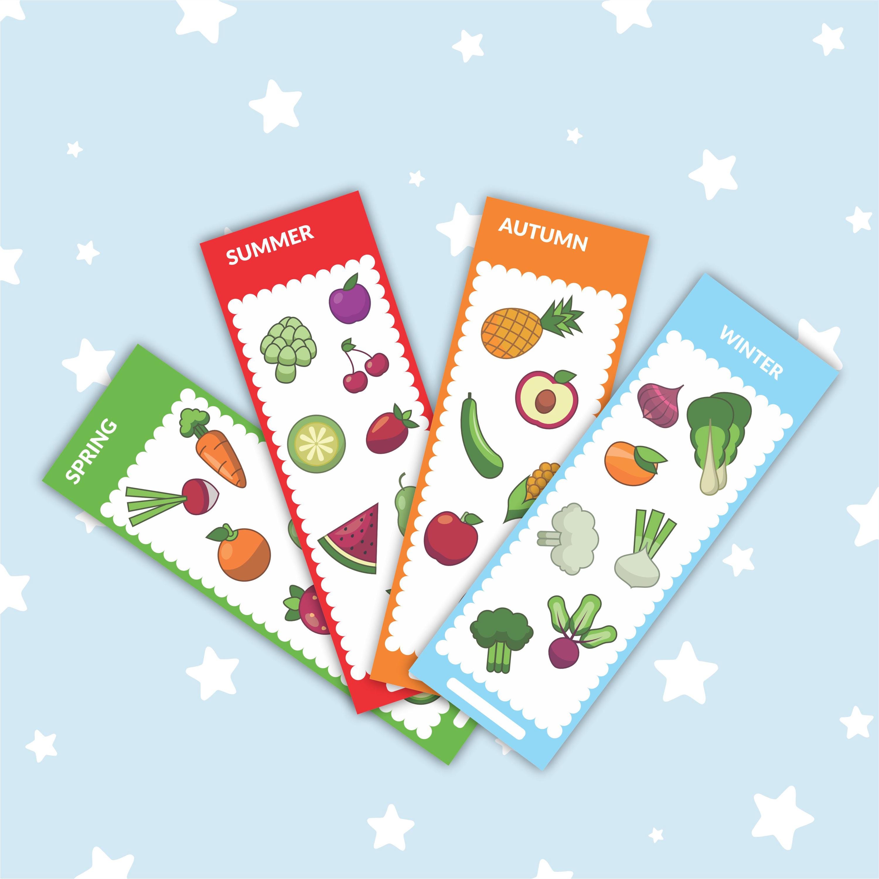 Seasonal Fruits & Vegetables Chart: Kids' Learning Poster (PDF ...