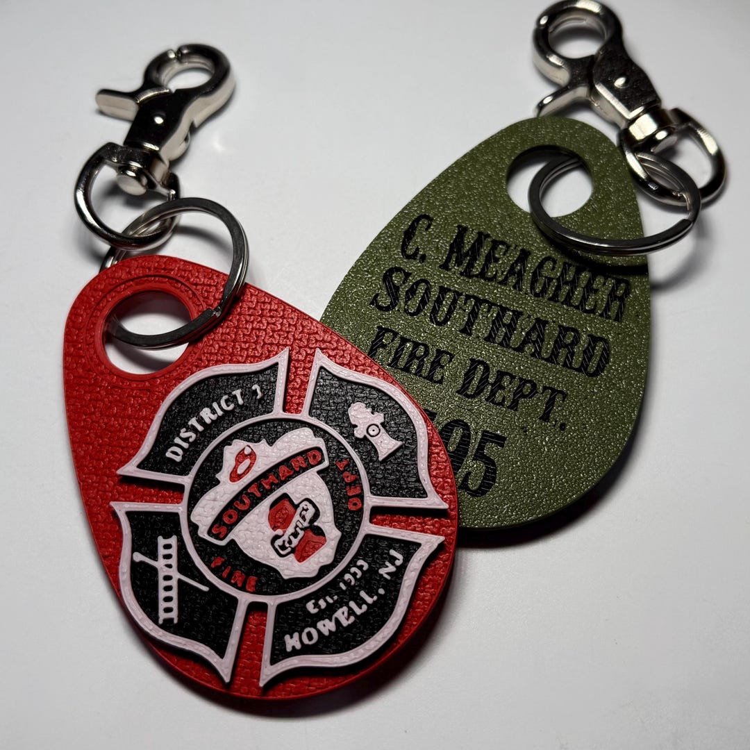 Custom Firefighter Accountability Gear Tags - Etsy