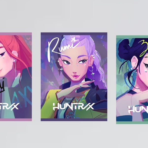 Huntrix wallpaper kpop demon hunters - Etsy.de