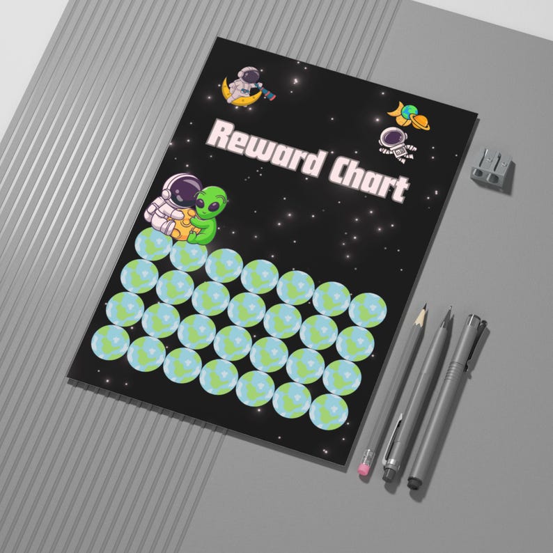 Galactic Goal Tracker for Kids - Printable Reward Chart" Children’s ...
