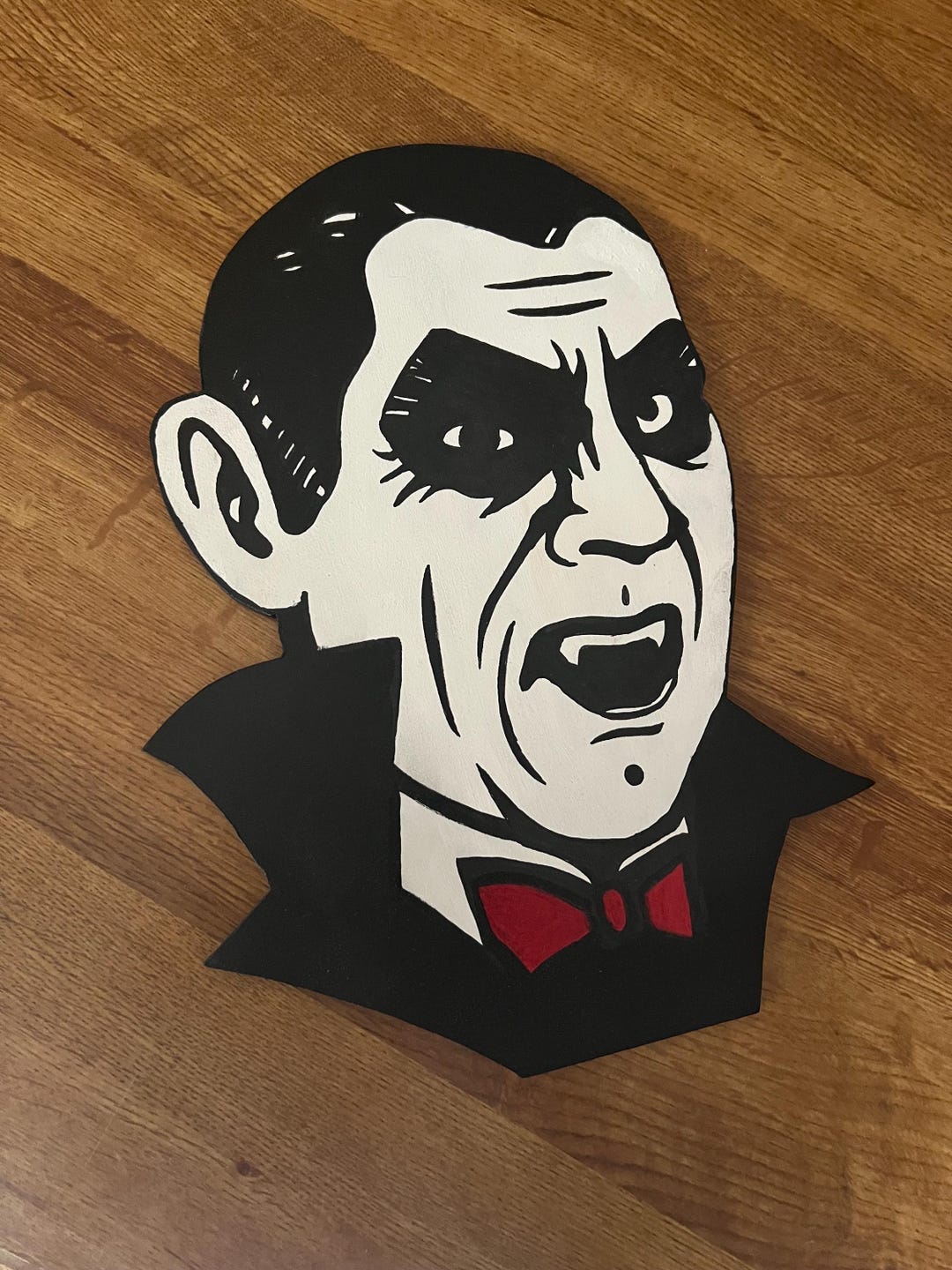 Vintage-style Dracula Wall Art – 1960s Beistle Luhrs Inspired Halloween ...