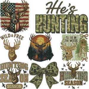 Hunting Embroidery Design, Duck Hunting Embroidery, Deer Hunting ...